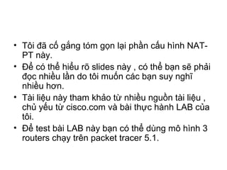 Cấu hình nat – pt | PPT