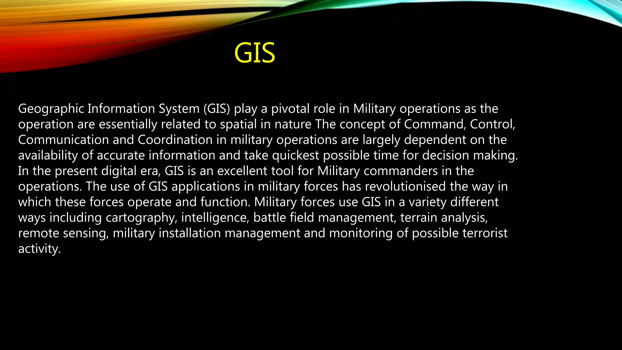 application of remote sensing in defence forces | PPTX