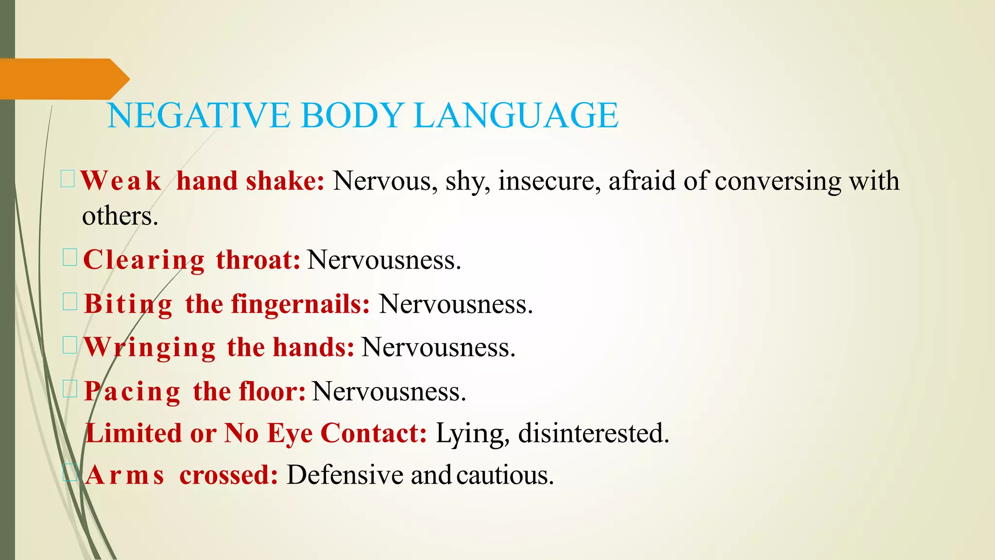 Body Language and effective Time management | PPTX