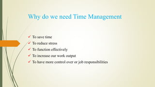Body Language and effective Time management | PPT