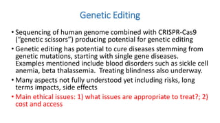 Ethics and computing to healthcare | PPTX