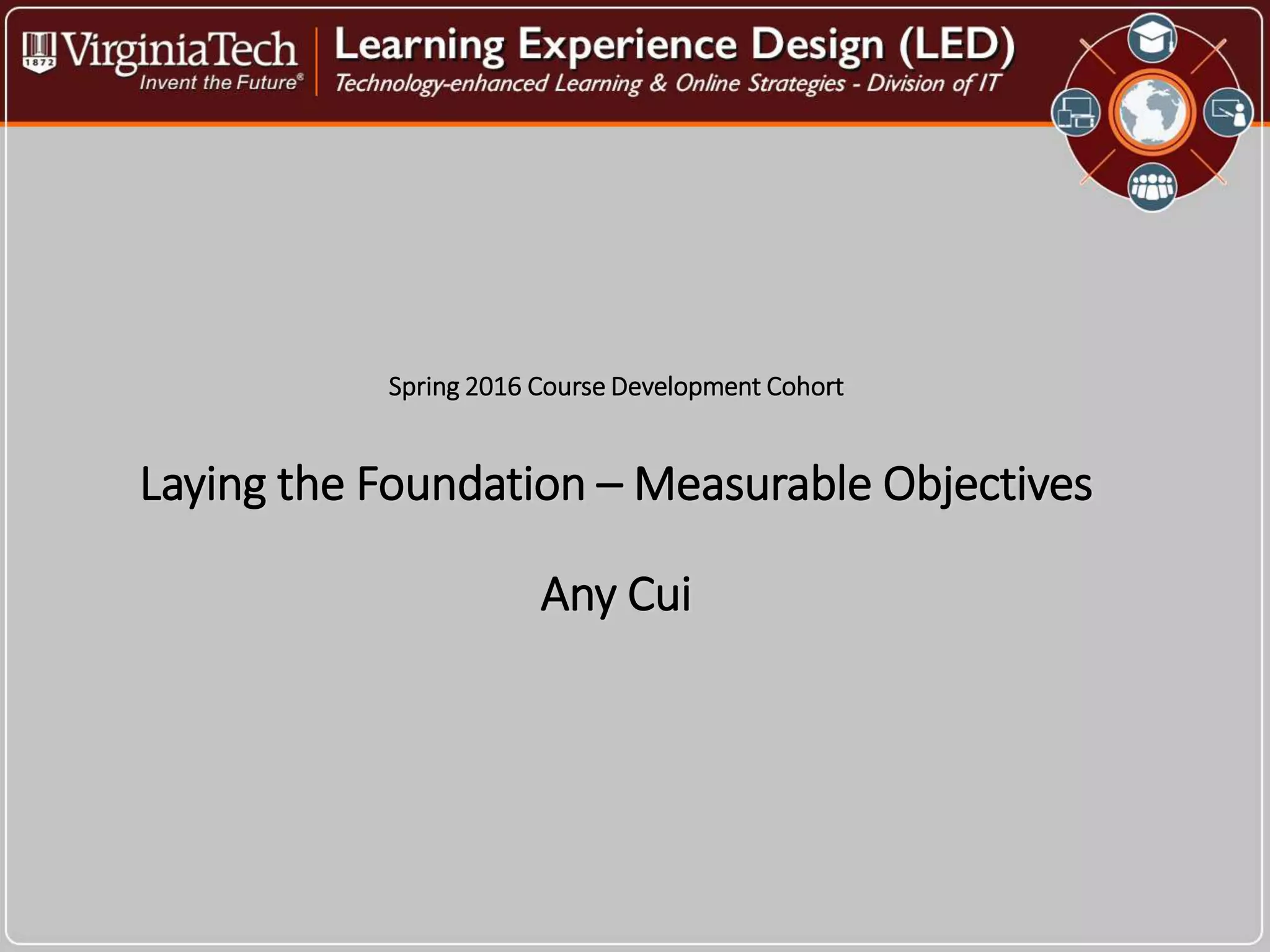 Cui measurable objectives | PPT
