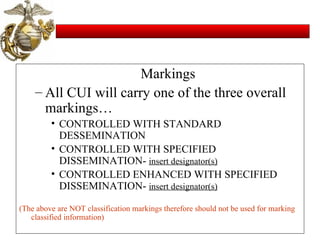 CUI briefing II | PPT
