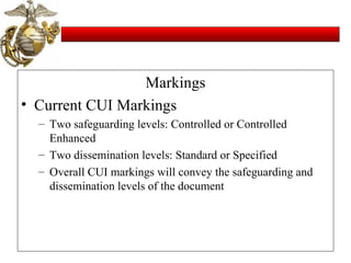 CUI briefing II | PPT