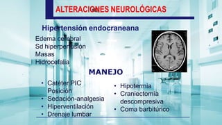 Cuidado post operatorio al paciente neuro quirurgico | PPTX