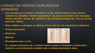 Cuidado y manejo de heridas Post operatorias.pptx