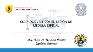Cuidados criticos en lesion de Médula Espinal | PPTX