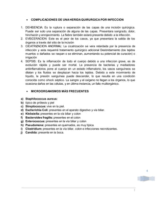 Cuidados de herida quirúrgica | DOCX