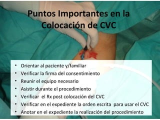 Cuidados del catéter venoso central | PPT