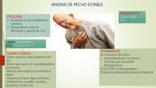 Cuidados intensivos para la angina de pecho | PPTX