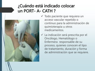 Cuidados Paliativos ACCESOS VENOSOS - Port a Cat.ppt