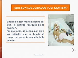 Cuidados post mortem_ACanoM | PPTX