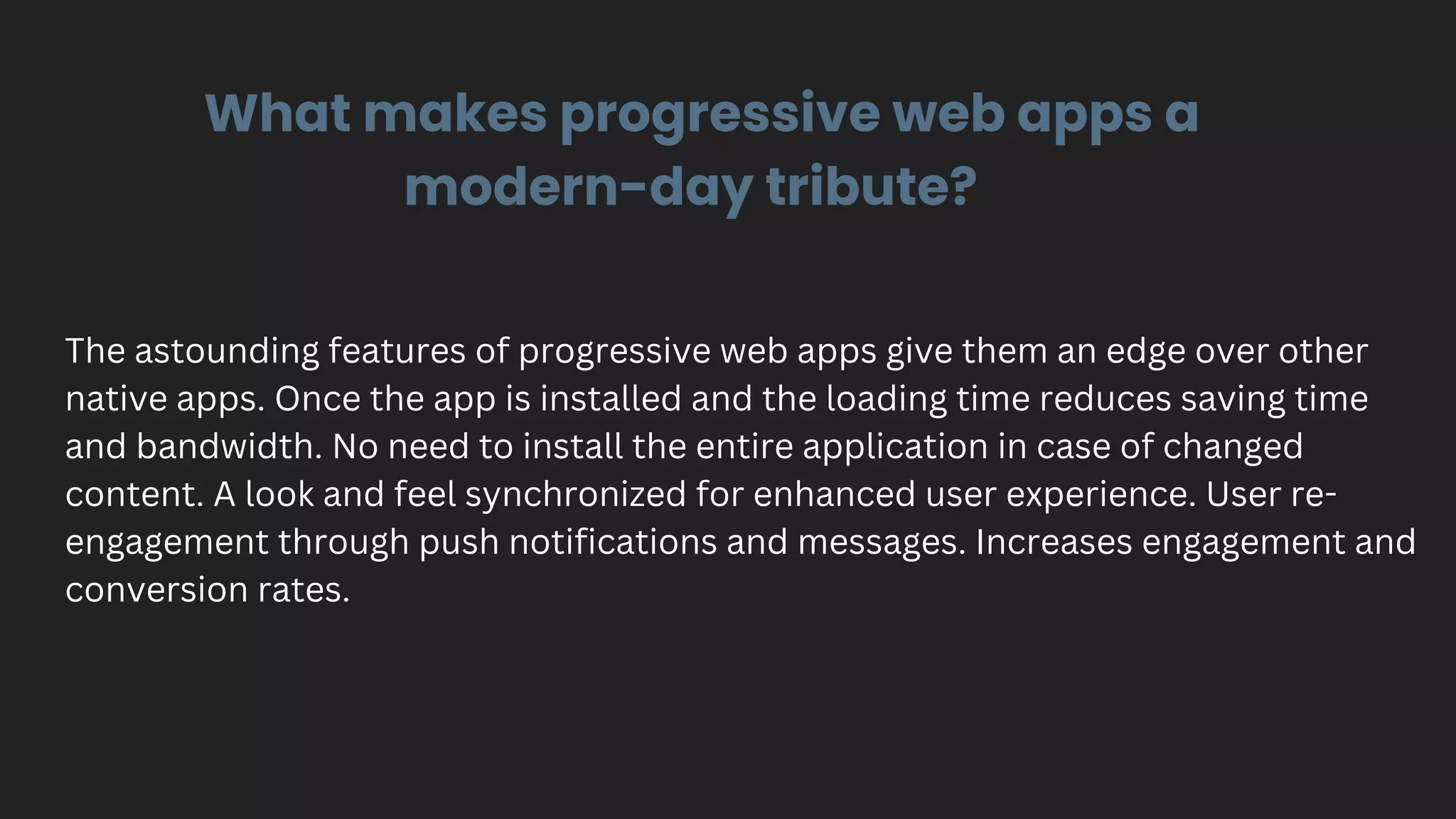 progressive web applications | PPT