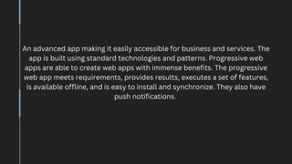 progressive web applications | PPT