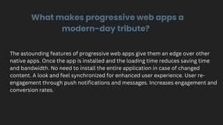 progressive web applications | PPT