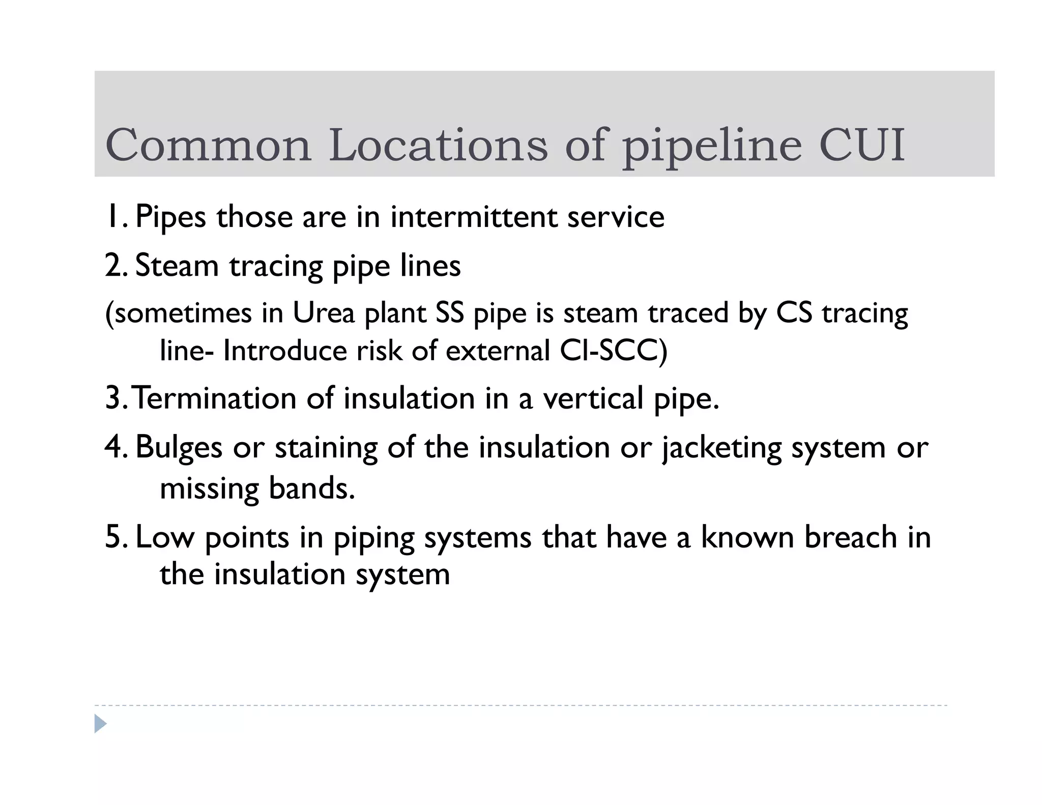 Corrosion Under Insulation Inspection In Ammonia Urea Plant | PDF