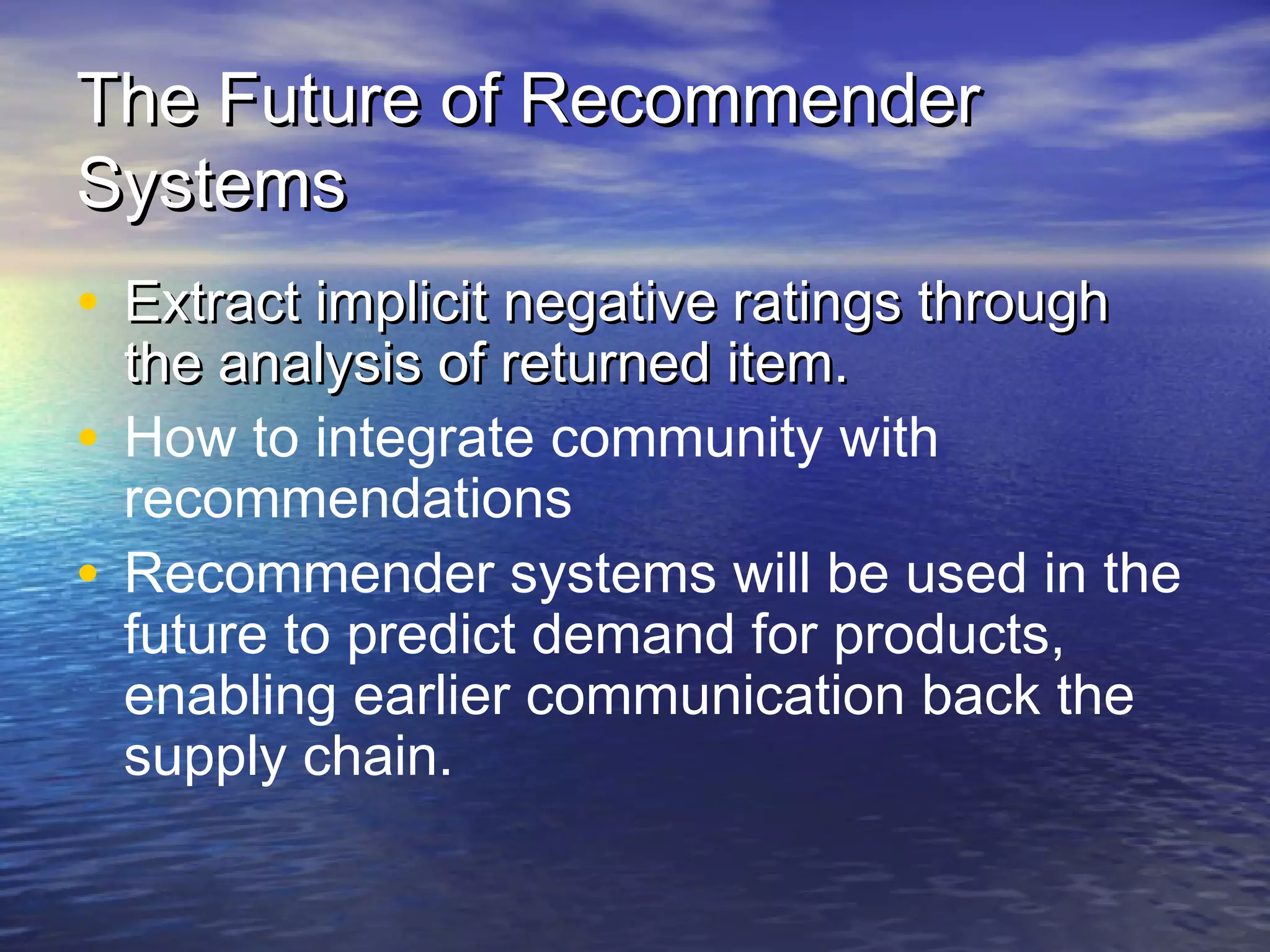 Culbert recommender systems | PPT