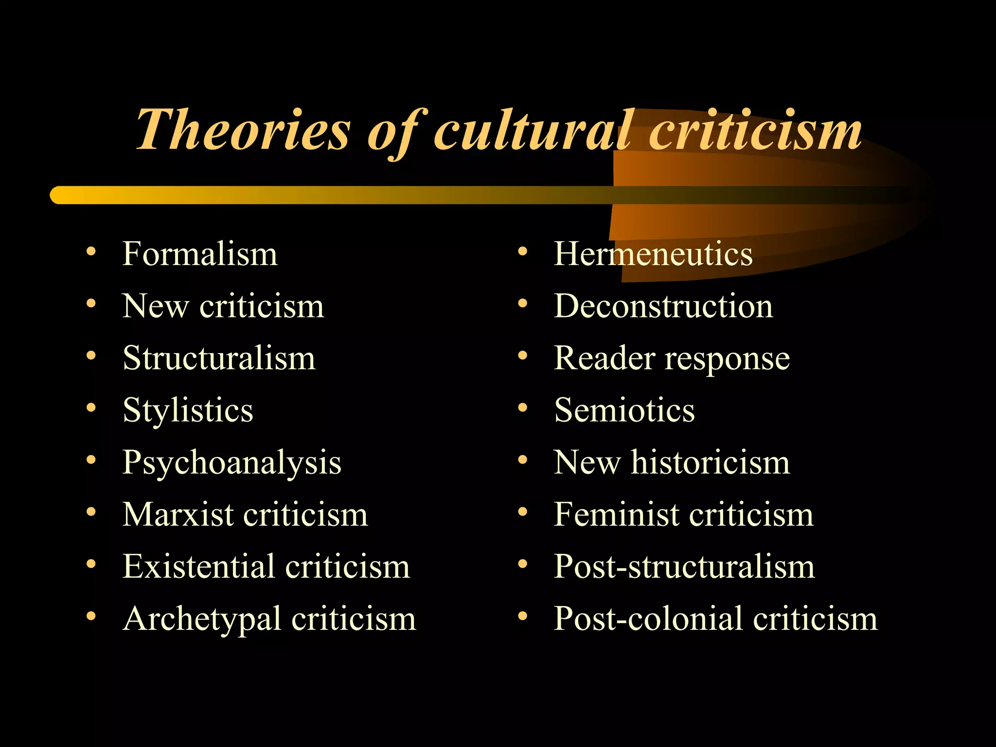Cultural Criticism | PPT