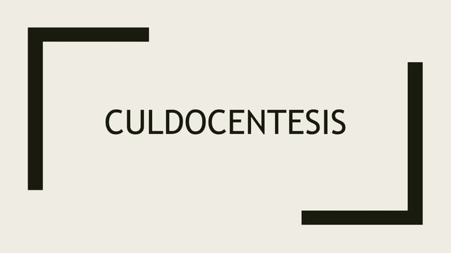 culdocentesis.pptx | Pregnancy | Reproductive Health
