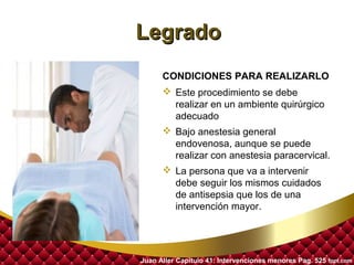 Culdocentesis y legrado | PPT