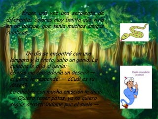 Culebra con patas y zapatos | PPTX
