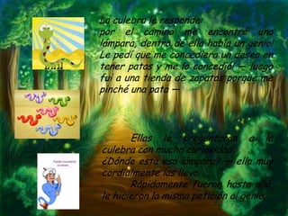Culebra con patas y zapatos | PPTX
