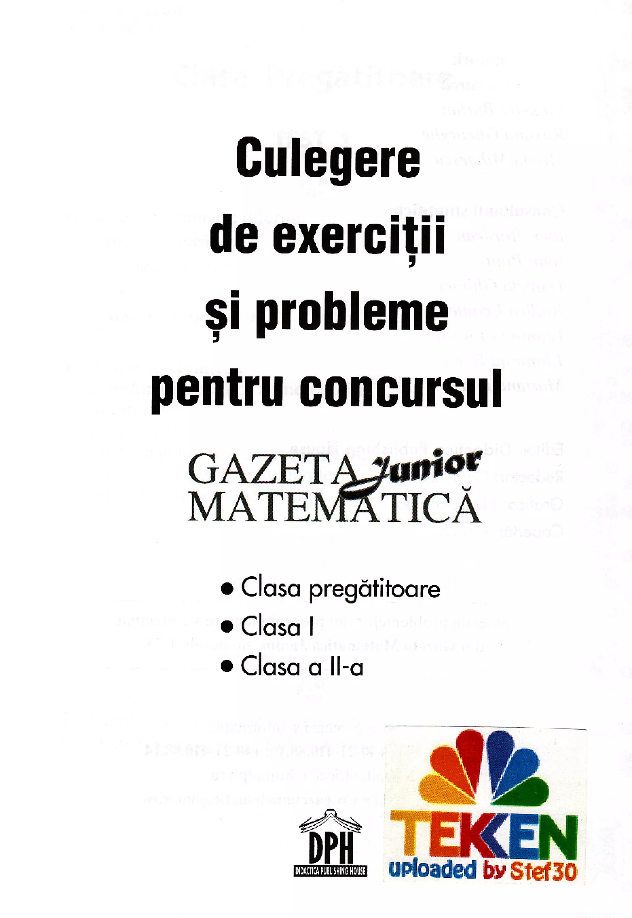 Culegere-gazeta-matematica-junior-clasele-pregatitoare-1-2-ed-dph | PDF