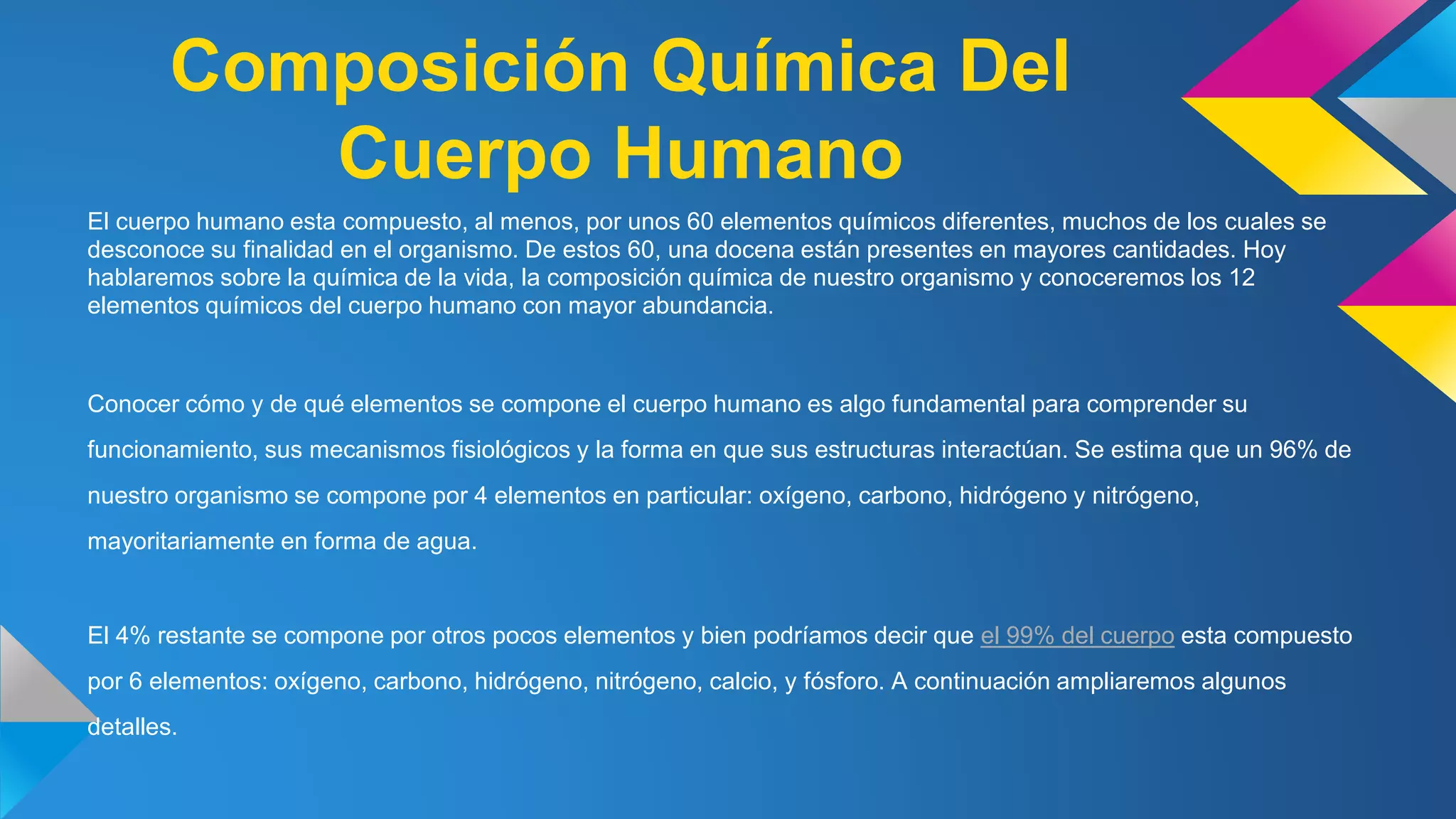 ¿Cuáles elementos químicos son importantes para el buen funcionamiento ...