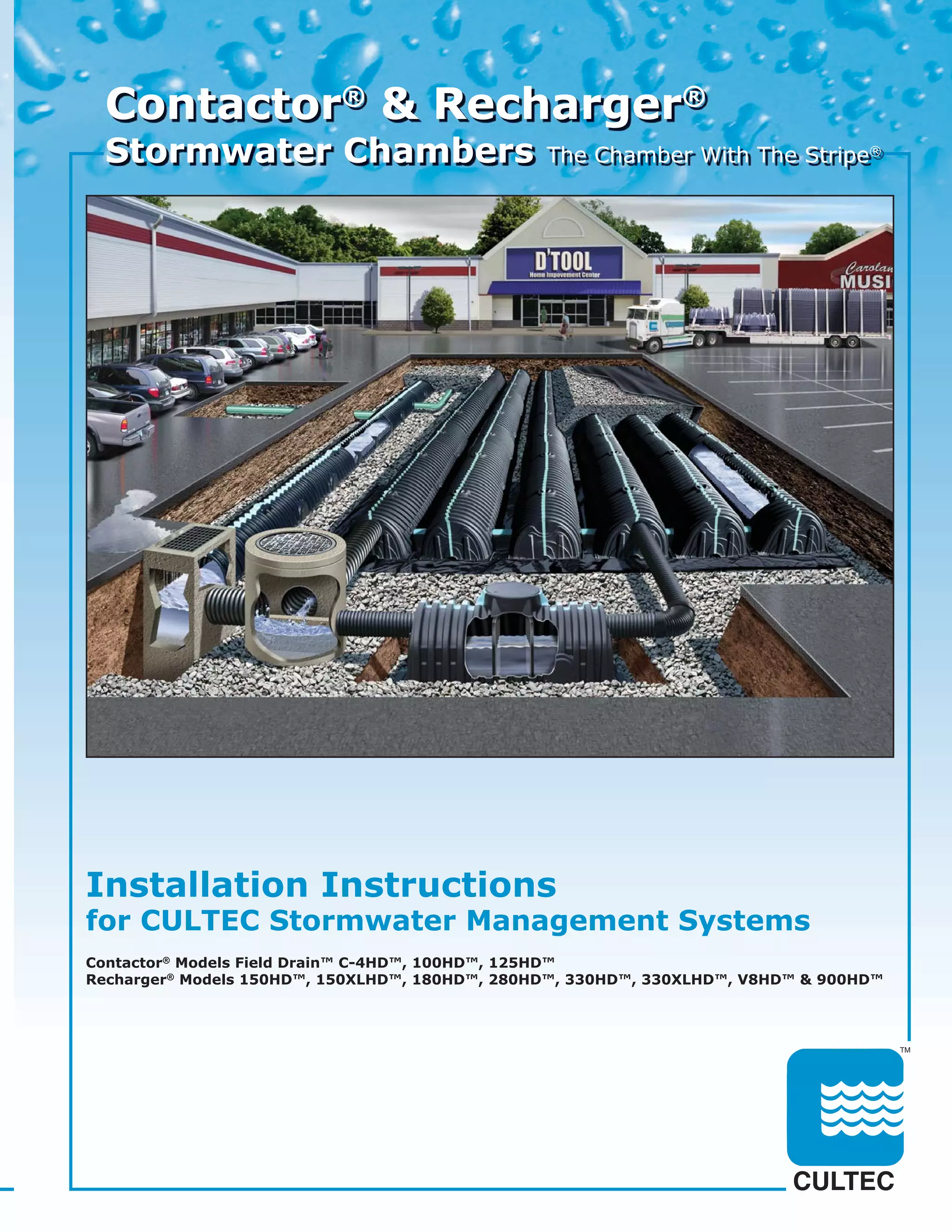 Installation Instructions for CULTEC Stormwater Management Systems | PDF