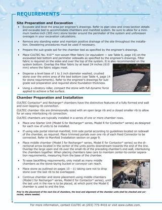 Installation Instructions for CULTEC Stormwater Management Systems | PDF