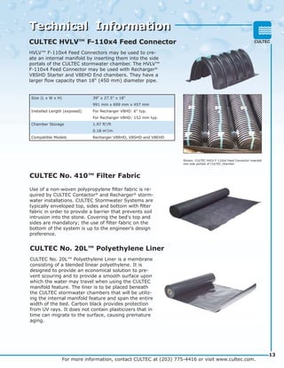 Cultec Stormwater Product Booklet | PDF