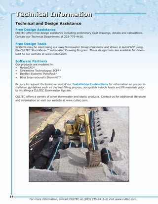 Cultec Stormwater Product Booklet | PDF