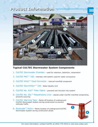 Cultec Stormwater Product Booklet | PDF
