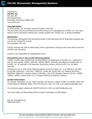 CULTEC stormwater-management-systems-product-brochure - Culg098 | PDF