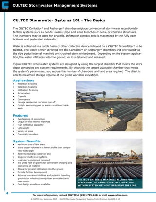 CULTEC stormwater-management-systems-product-brochure - Culg098 | PDF