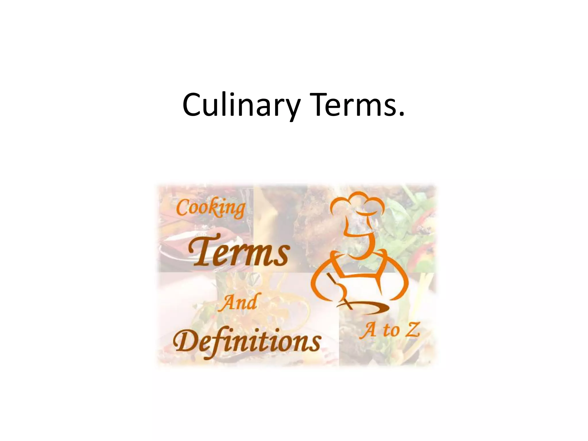 Culinary-Terms and | PPT