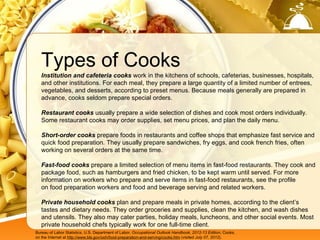 Career Outlooks for Cooks | PPT