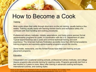 Career Outlooks for Cooks | PPT