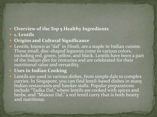 Culinary Delights Ang Chong Yi Singapore’s Top 5 Healthy Ingredients in ...