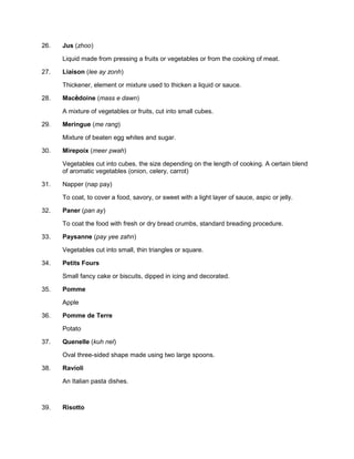 Culinary glossary | PDF