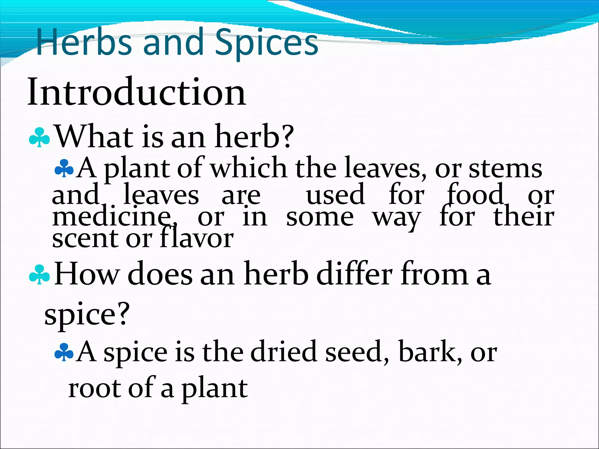 CULINARY HERBS.pptx | Gardening | Home & Garden
