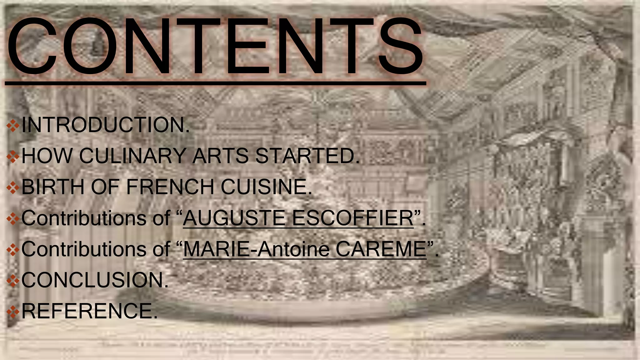 Culinary history | PPTX