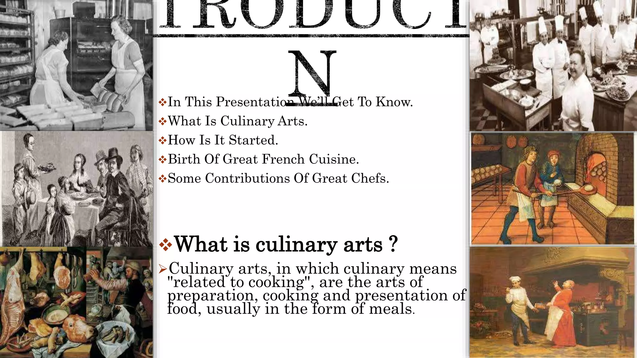 Culinary history | PPTX