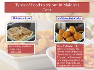 Culinary Tours in Maldives | PPTX