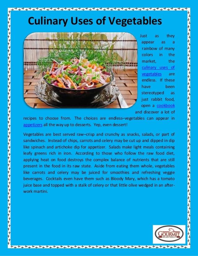 Culinary Uses Of Vegetables culinary-uses-of-vegetables