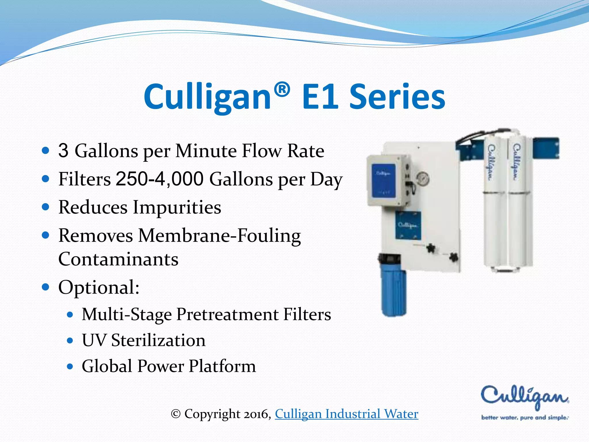 Culligan Reverse Osmosis System Comparison | PPTX
