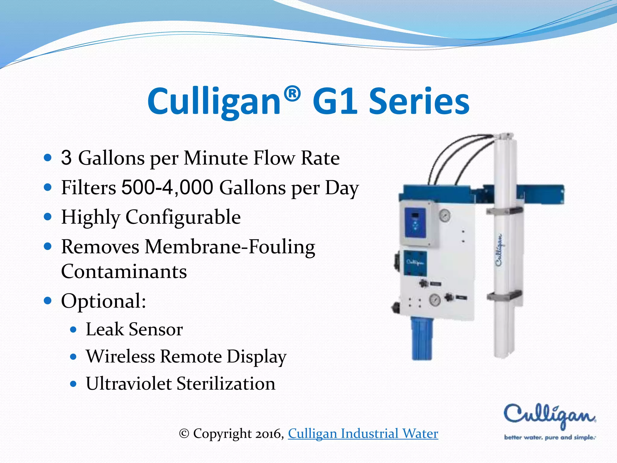 Culligan Reverse Osmosis System Comparison | PPTX