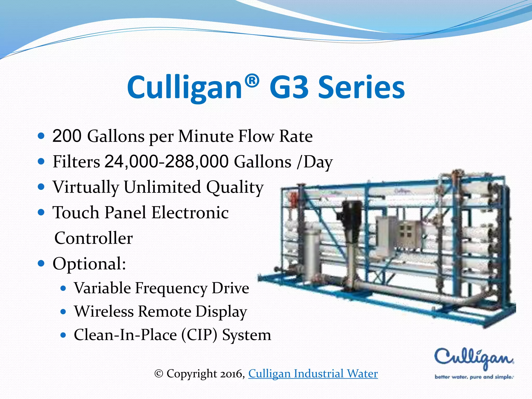 Culligan Reverse Osmosis System Comparison | PPTX