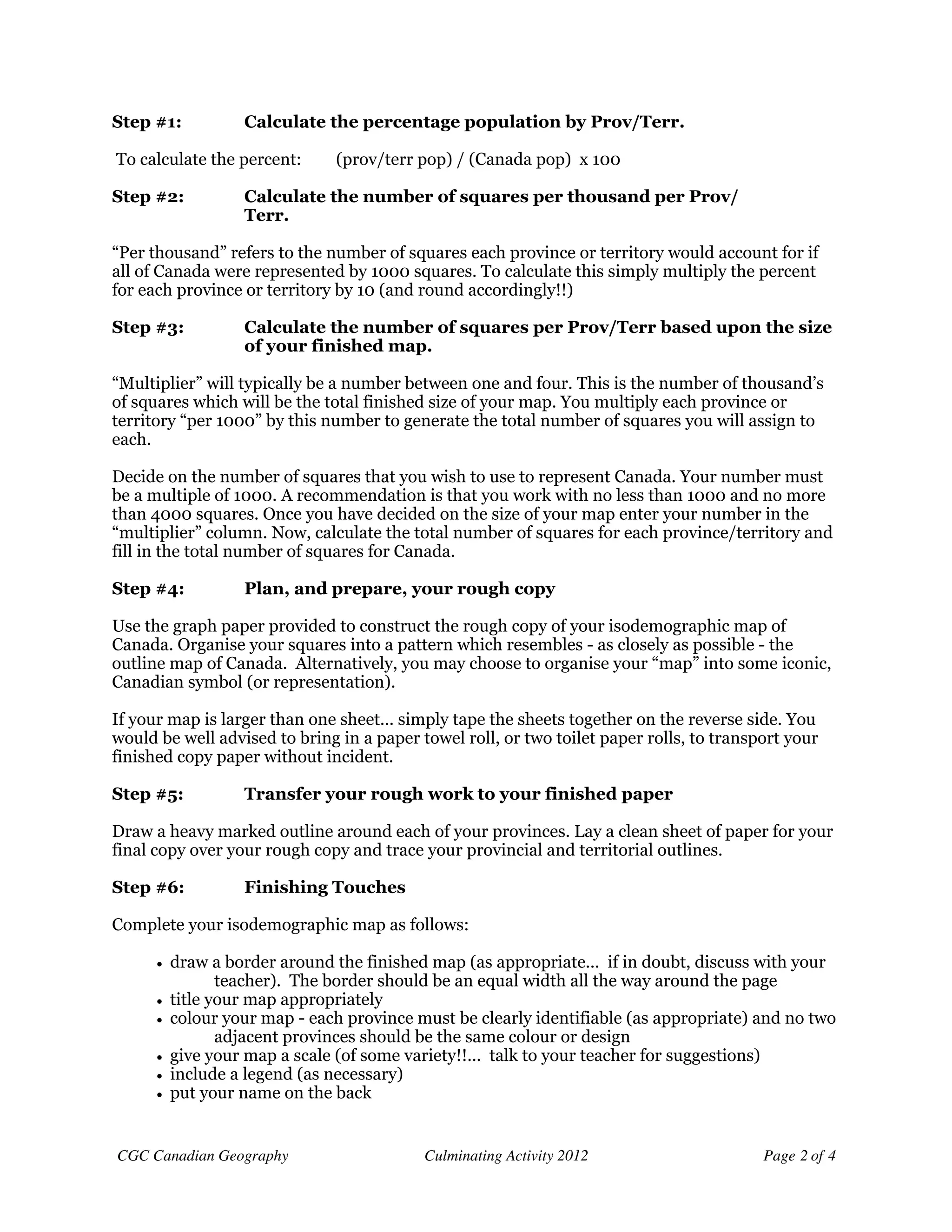 Culminating handout completed 1000 | PDF