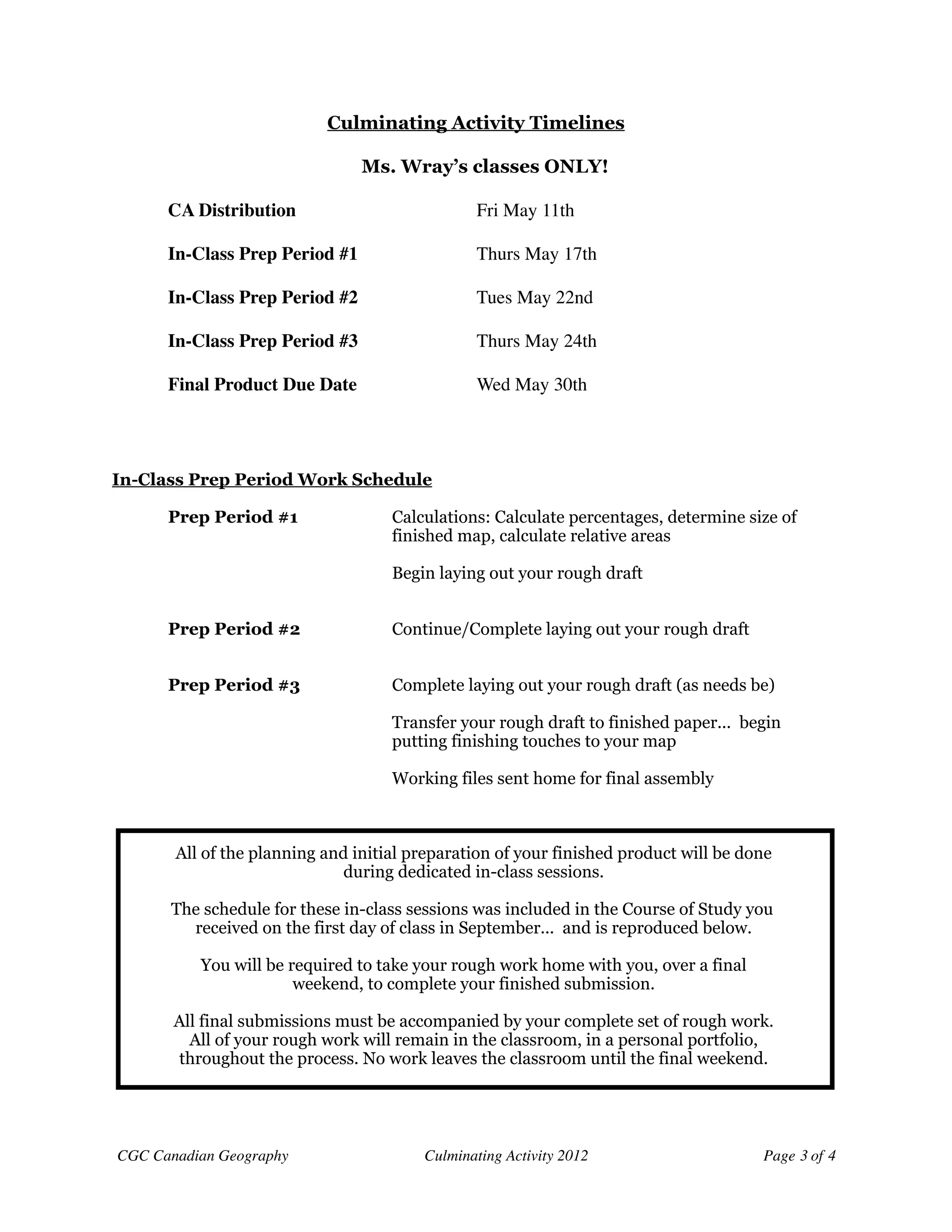 Culminating handout completed 1000 | PDF